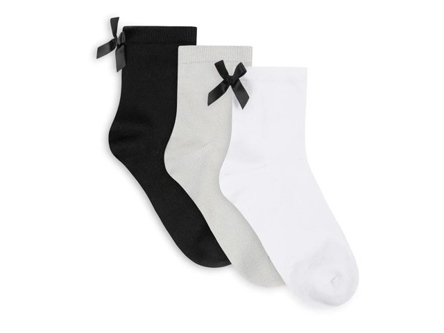 Lemon Powder Girly Crew Socks - 3 Pack - Free Shipping | DSW