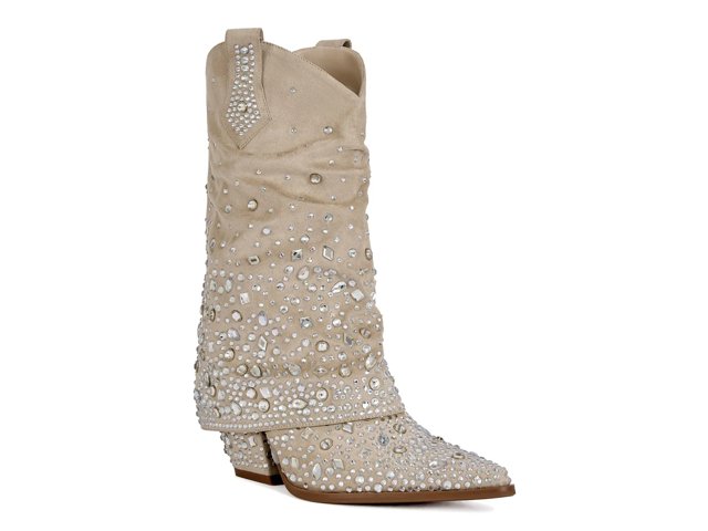 Azalea Wang Christos Foldover Western Bootie - Free Shipping | DSW