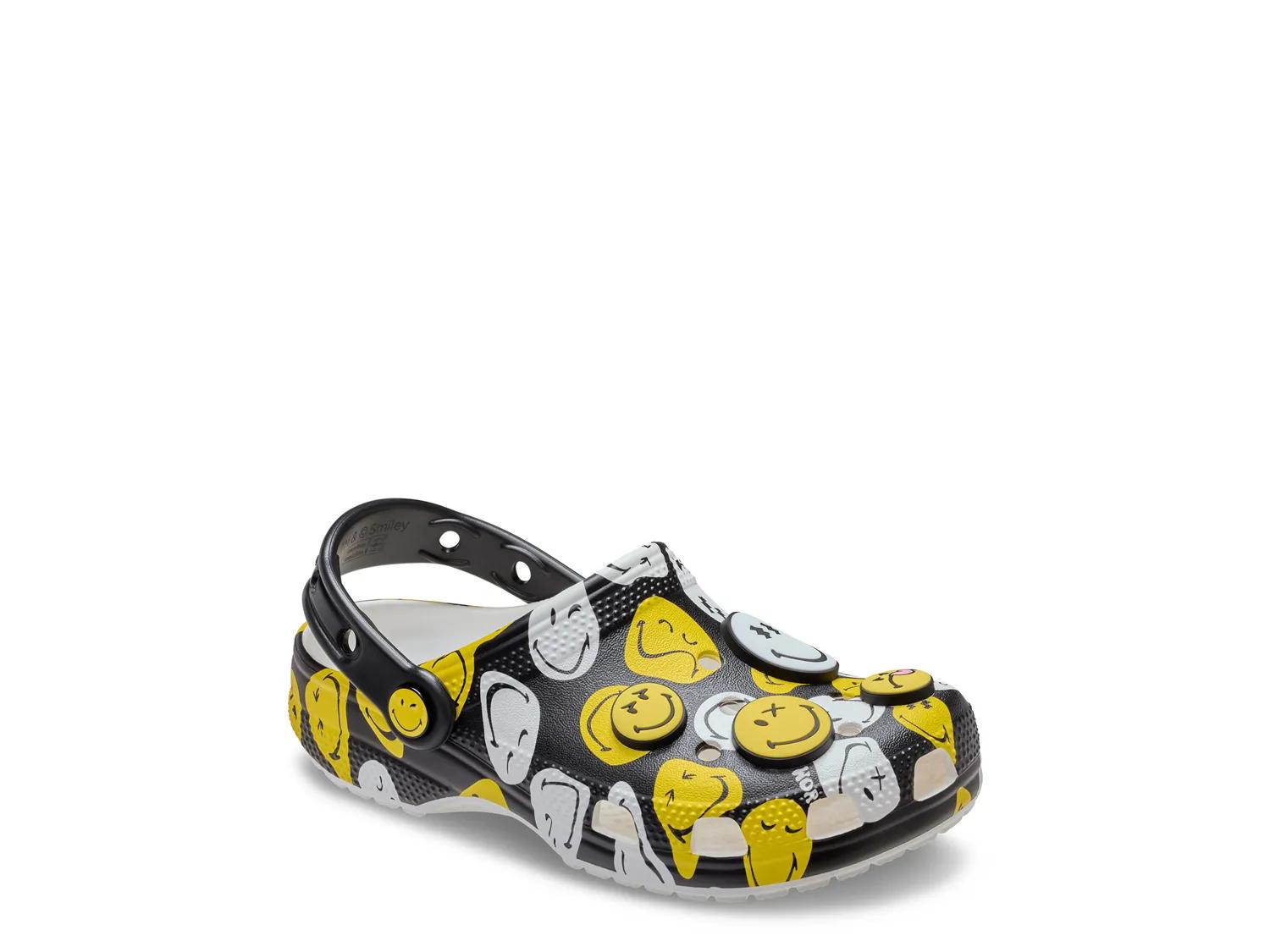 Crocs Smiley Classic Clog - Kids' - Free Shipping | DSW