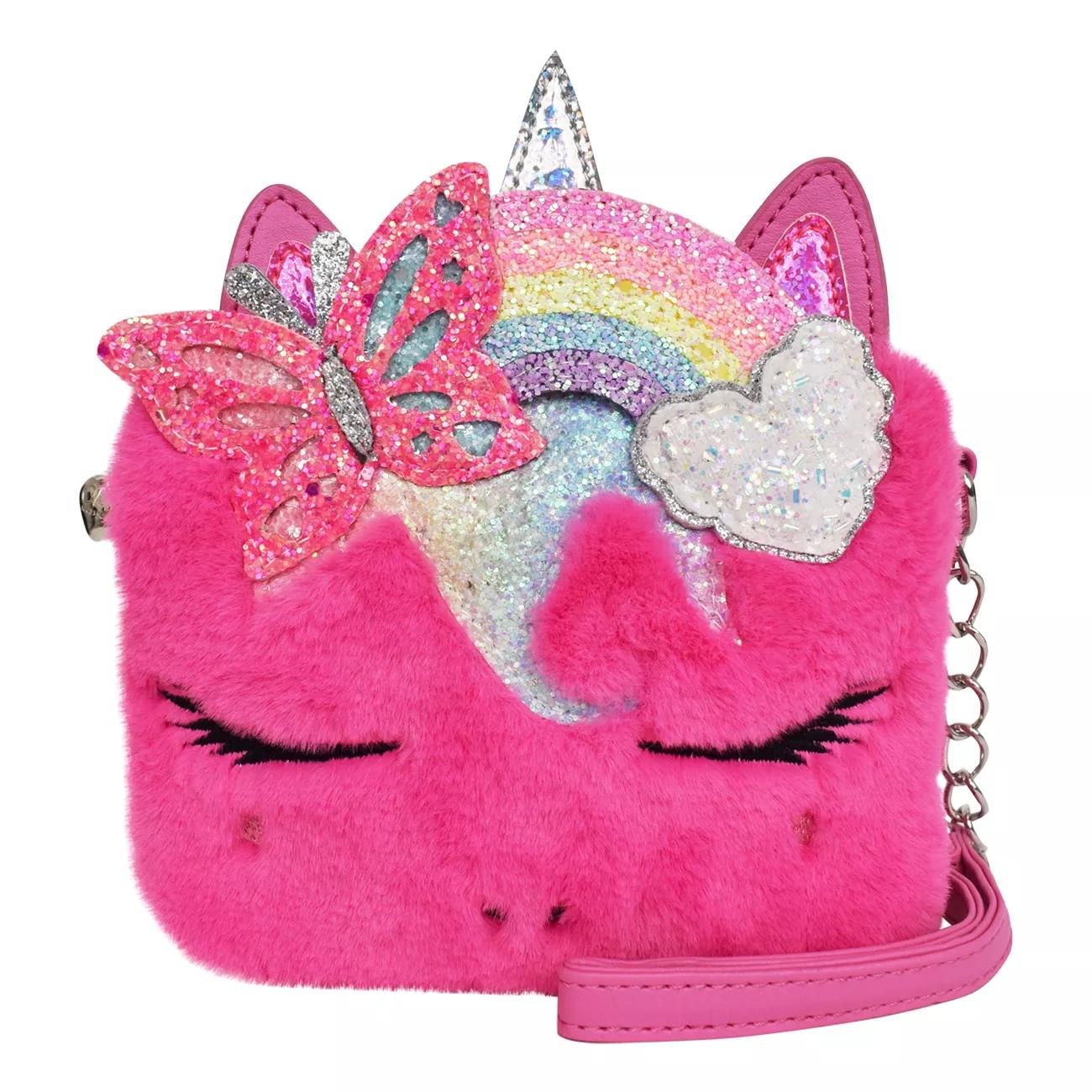 OMG Accessories Kids' Miss Gwen Unicorn Plush Crossbody Bag | The Shoe Co.