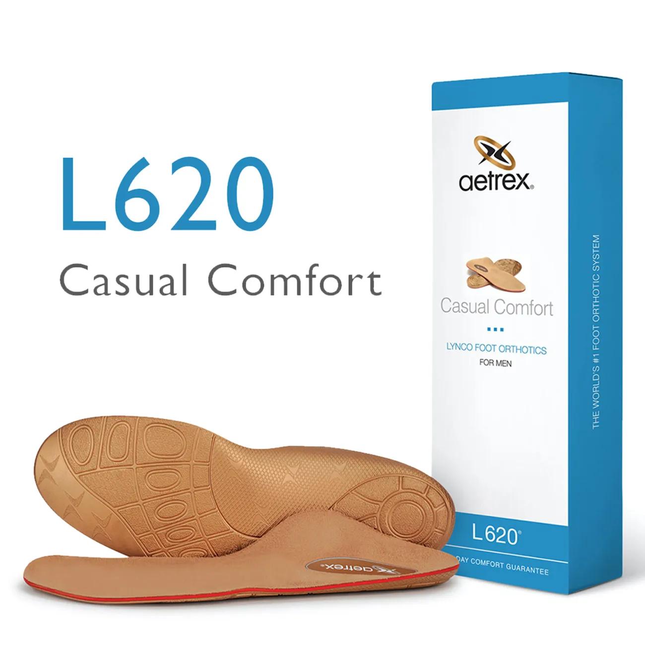 Aetrex Men’s L620 Casual Comfort Posted Orthotics | The Shoe Co.