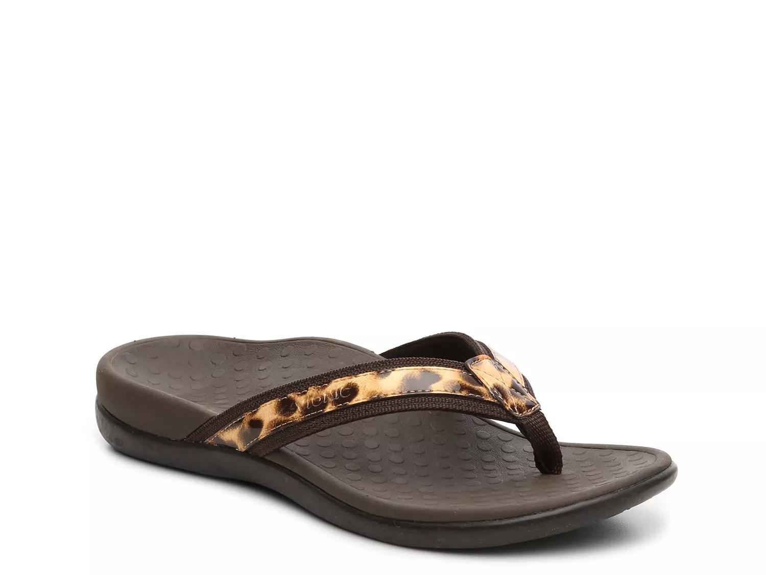 Vionic Tide II Leopard Flip Flop - Free Shipping | DSW